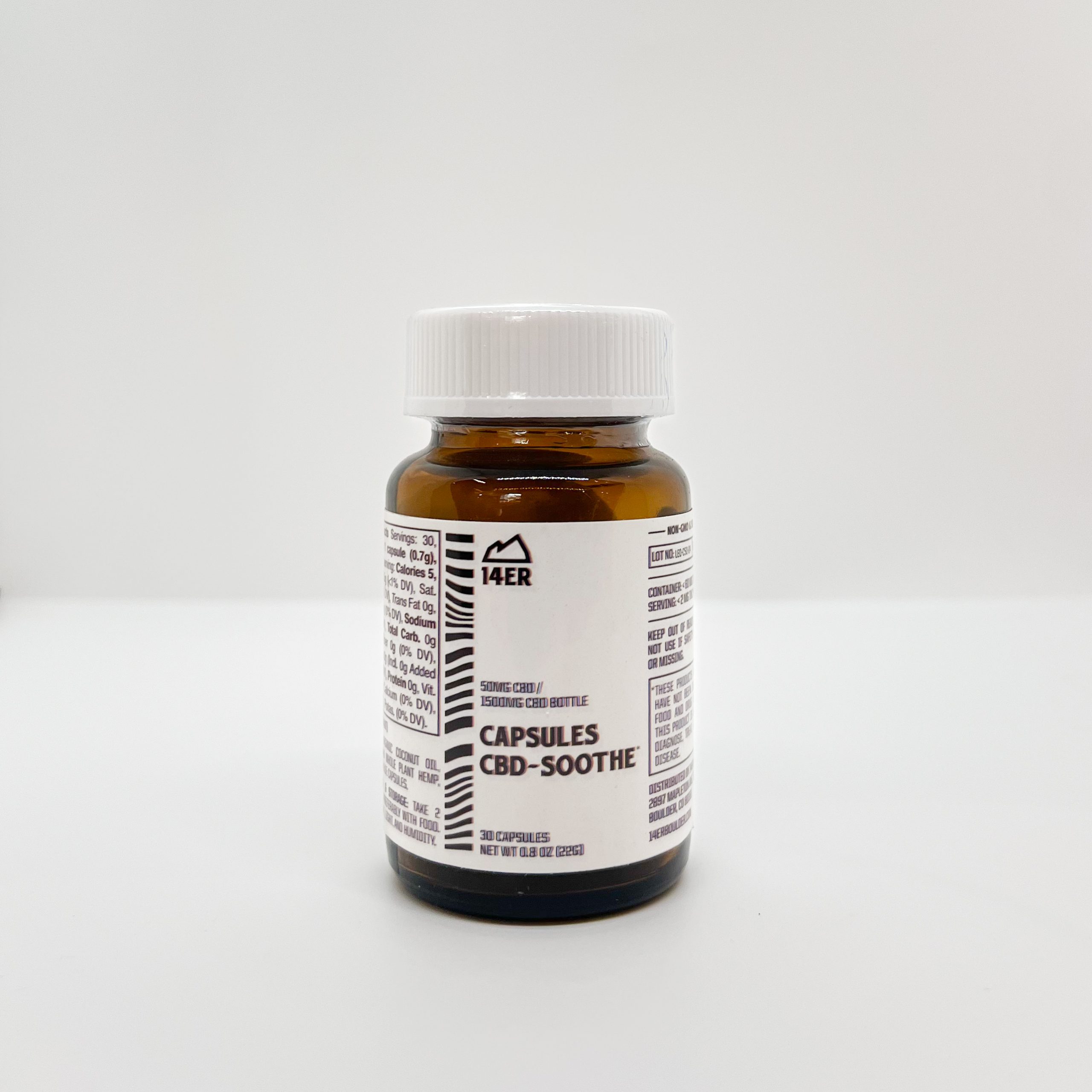 14er CBD 50mg ‘Soothe’ Pills - Gramp's